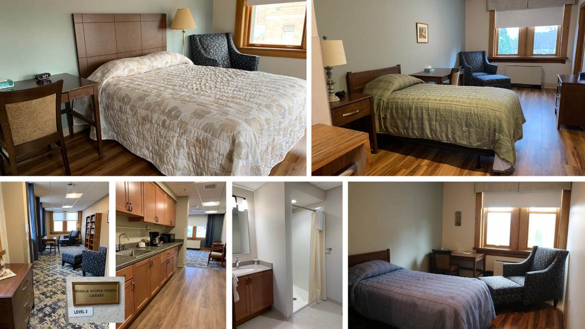 Newly remodeled bedrooms - Franciscan Spirituality Center